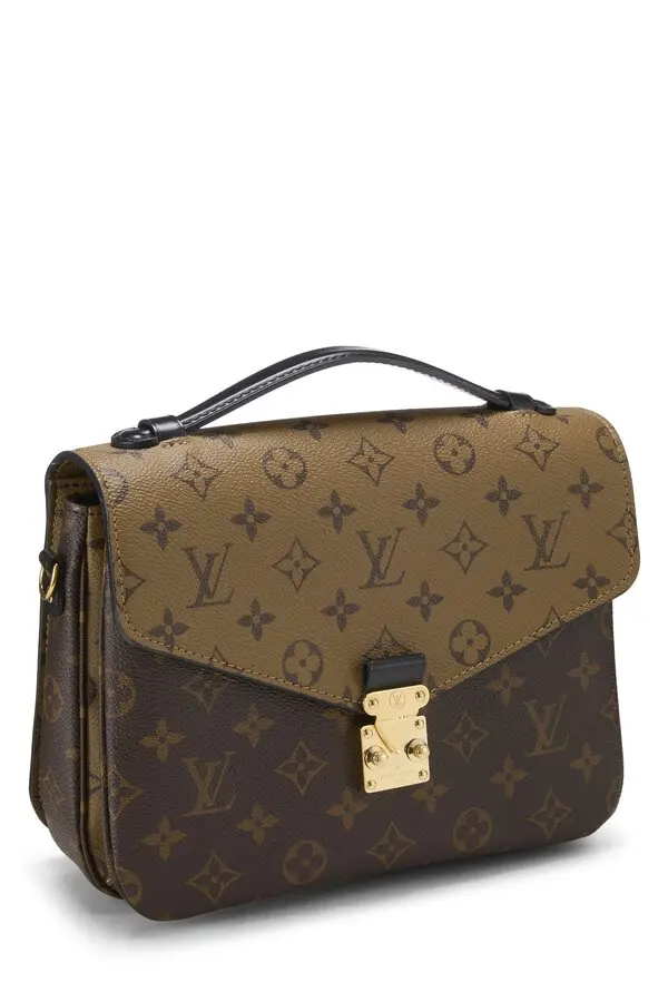 LOUIS VUITTON Monogram Reversed Canvas Pochette Metis - Brown