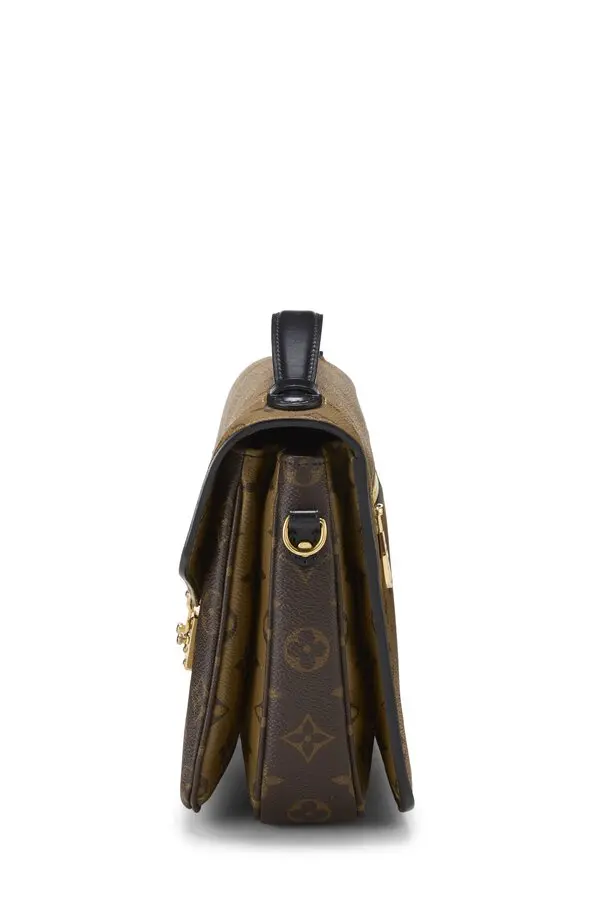 LOUIS VUITTON Monogram Reversed Canvas Pochette Metis - Brown