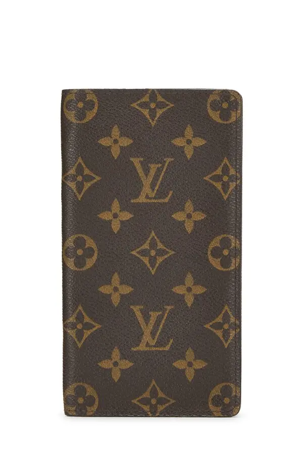 LOUIS VUITTON Monogram Canvas Porte Cartes Credit Yen Wallet - Brown