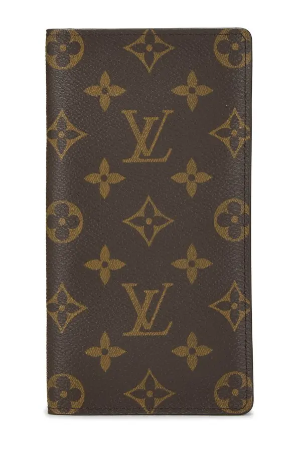 LOUIS VUITTON Monogram Canvas Porte Cartes Credit Yen Wallet - Brown