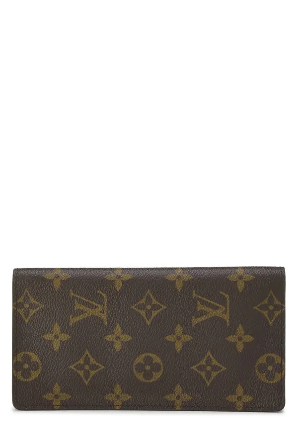 LOUIS VUITTON Monogram Canvas Porte Cartes Credit Yen Wallet - Brown