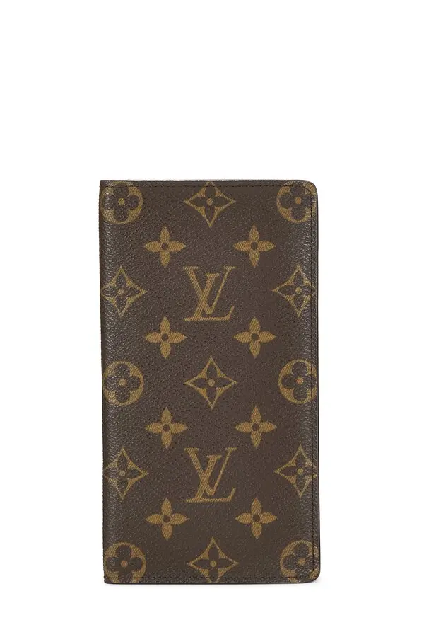 LOUIS VUITTON Monogram Canvas Porte Cartes Credit Yen Wallet - Brown