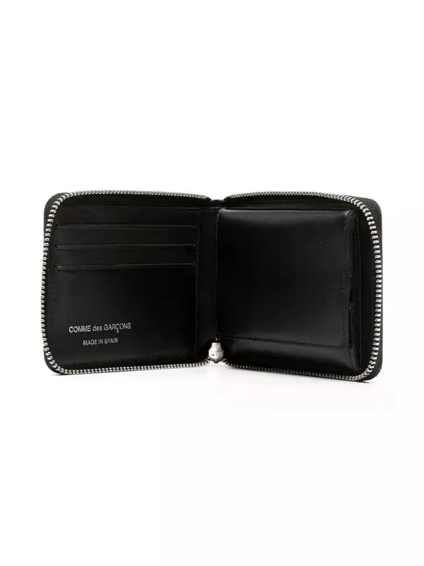 Comme Des Garçons Eyelet-embellished Leather Wallet