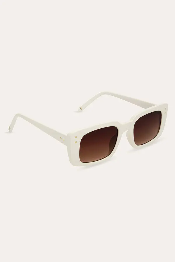 Frye Rectangle Sunglasses - Brown