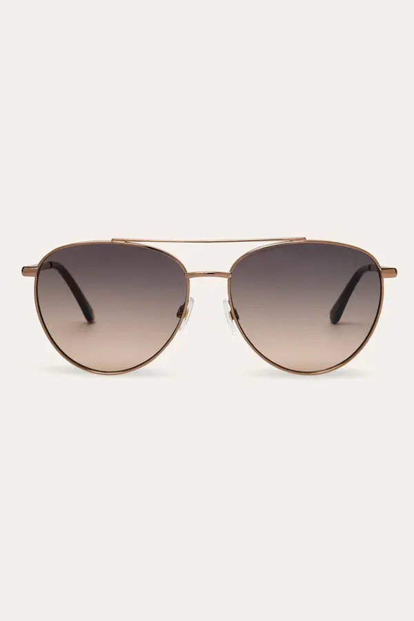 Frye Felicia Aviator Sunglasses - Natural