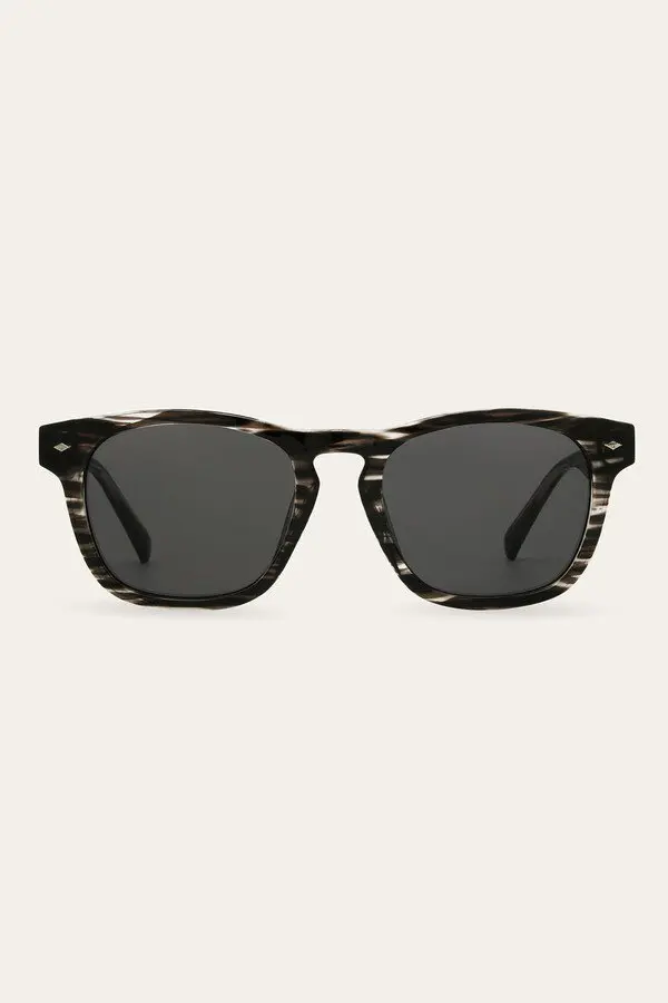 Frye Billie Square Frame Sunglasses - Charcoal