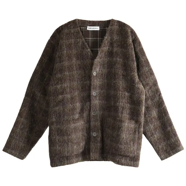 Our Legacy Dorf Check Cardigan - Brown