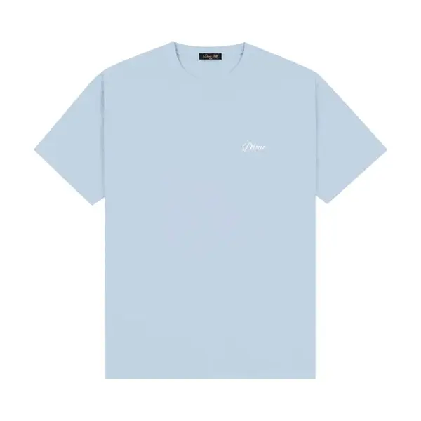 DIME Cursive Small Logo T-shirt - Blue