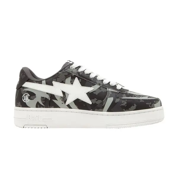 A BATHING APE Clot X Bapesta 'trial Camo' Sneaker - Black