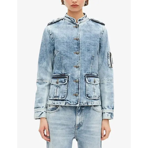 The Kooples Patch-pocket Denim Jacket
