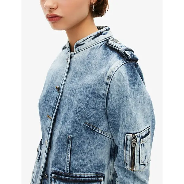 The Kooples Patch-pocket Denim Jacket