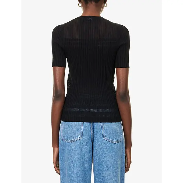 Theory Compact Ribbed Knitted Top