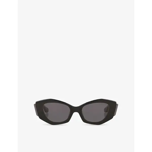 Dita Aloure Cat-eye Sunglasses - Black