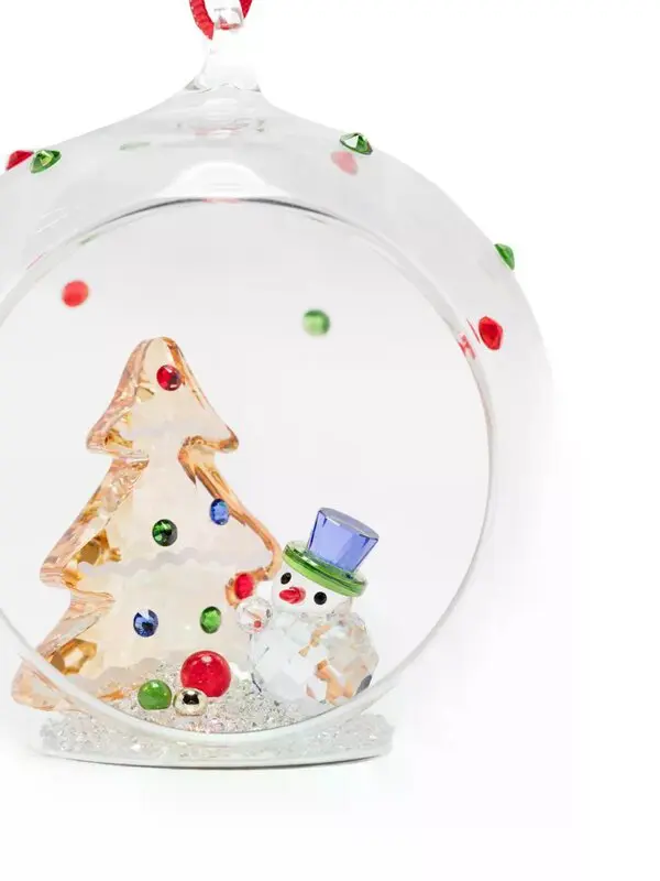 SWAROVSKI Holiday Cheers Crystal-tree Snowman Ball Ornament