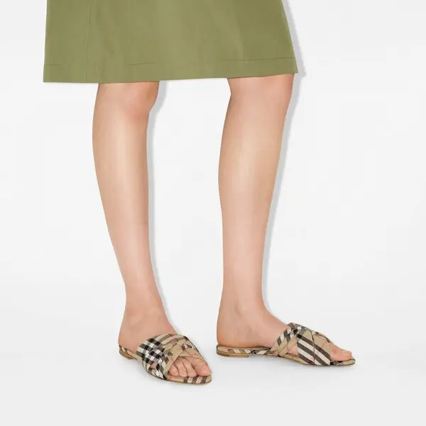 Burberry Check Cabana Slides