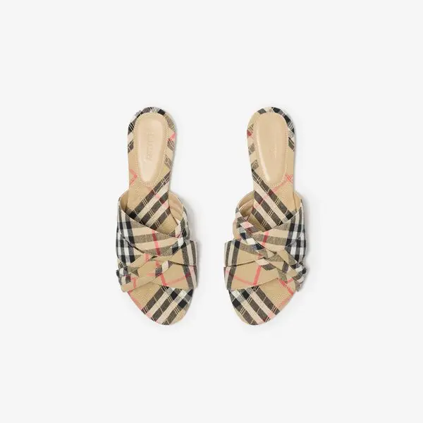 Burberry Check Cabana Slides