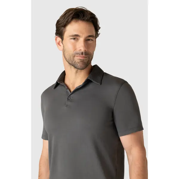 JACK ARCHER Jetsetter Tech Performance Polo - Charcoal Gray