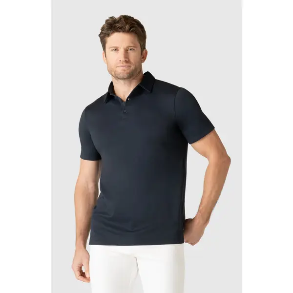 JACK ARCHER Jetsetter Tech Performance Polo - Deep Blue