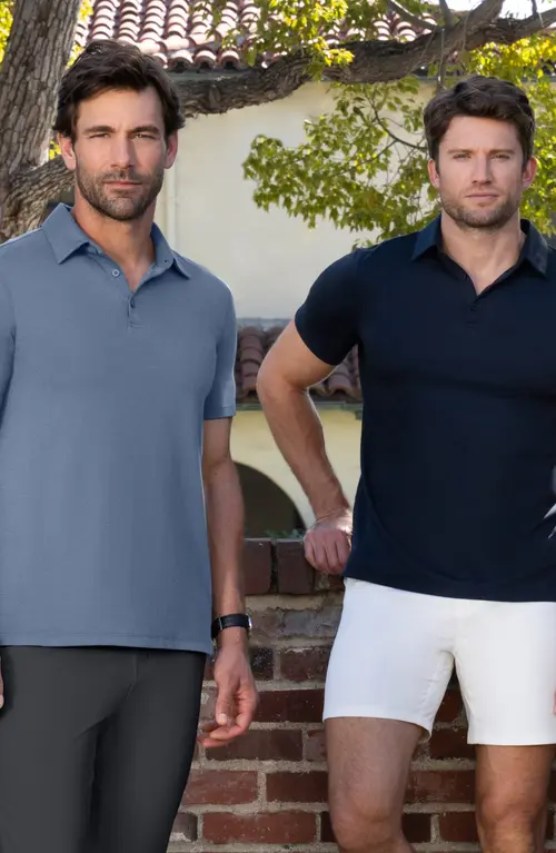 JACK ARCHER Jetsetter Tech Performance Polo - Deep Blue
