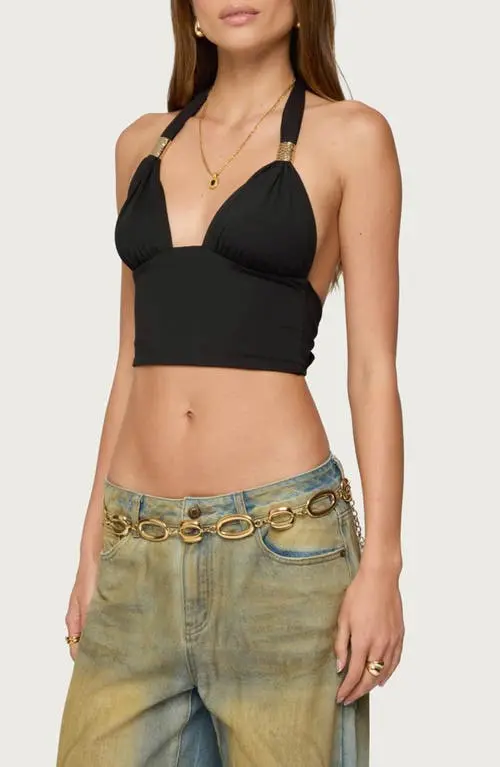 EDIKTED Aiva Crop Halter Top