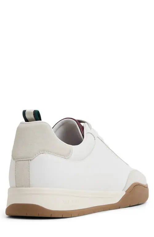 Ted Baker London Leather Lace-up Sneakers - White