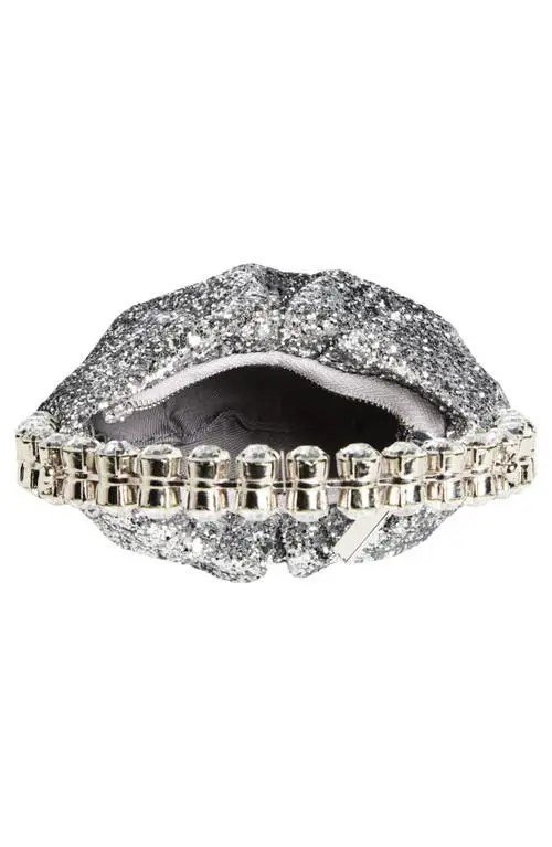 L’ALINGI Micro Eternity Glitter Pouch With Crystal Handle