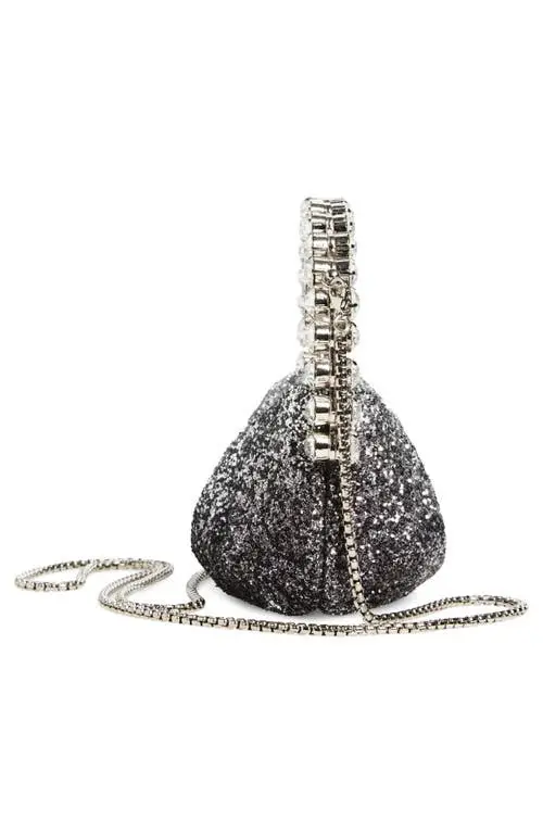 L’ALINGI Micro Eternity Glitter Pouch With Crystal Handle