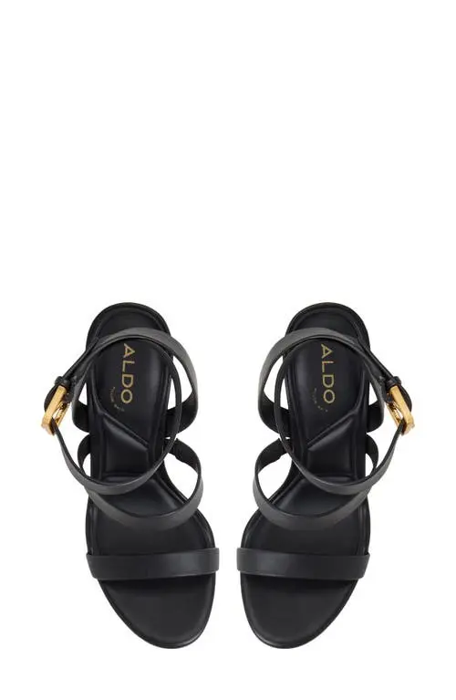 Aldo Platform Sandal - Black