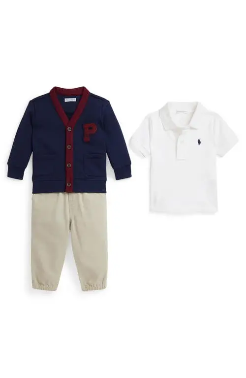 Ralph Lauren Polo, Pants, And Cardigan Set - Refined Navy Multi