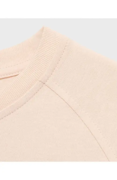 Mango Cotton Fleece Sweatshirt - Salmon