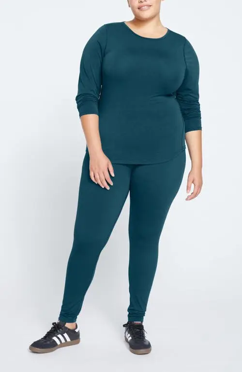 Universal Standard Mia Movement Long Sleeve Top - Deep Sea