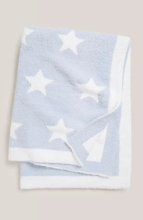 Nordstrom Print So Soft Chenille Blanket - Blue Ice Stars