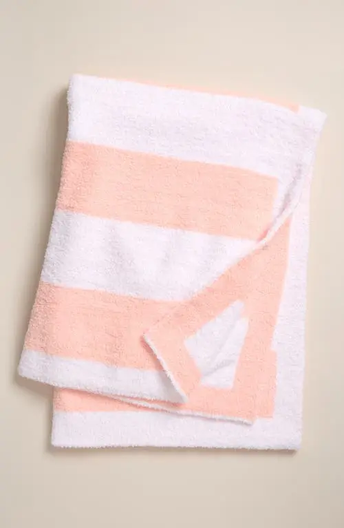 Nordstrom Print So Soft Chenille Blanket - Pink Heaven Cabana Stripe