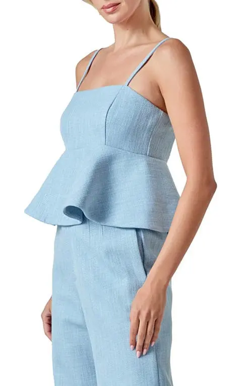 Endless Rose Tweed Peplum Camisole
