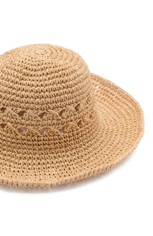 Mango Openwork Straw Sun Hat