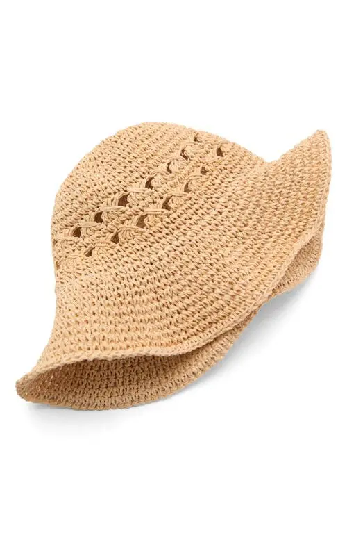 Mango Openwork Straw Sun Hat