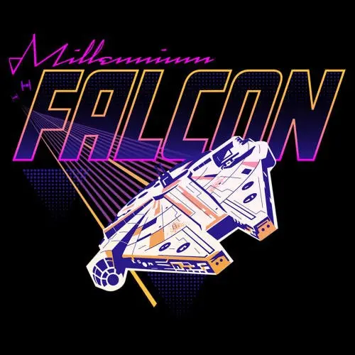 STAR WARS Retro Millennium Falcon Race T Shirt