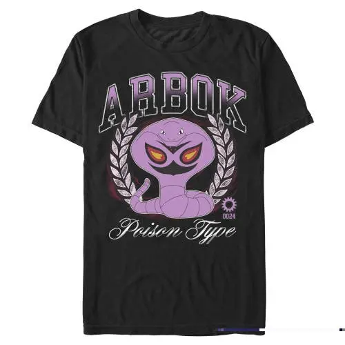 POKEMON Arbok 0024 Poison Type Short Sleeve Graphic T-shirt