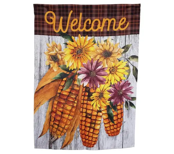 NORTHLIGHT Welcome' Harvest Yard House Flag 40 X 28 - One-color