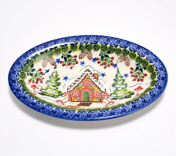 LIDIA'S POLISH POTTERY Mini Milano Platter - One-color
