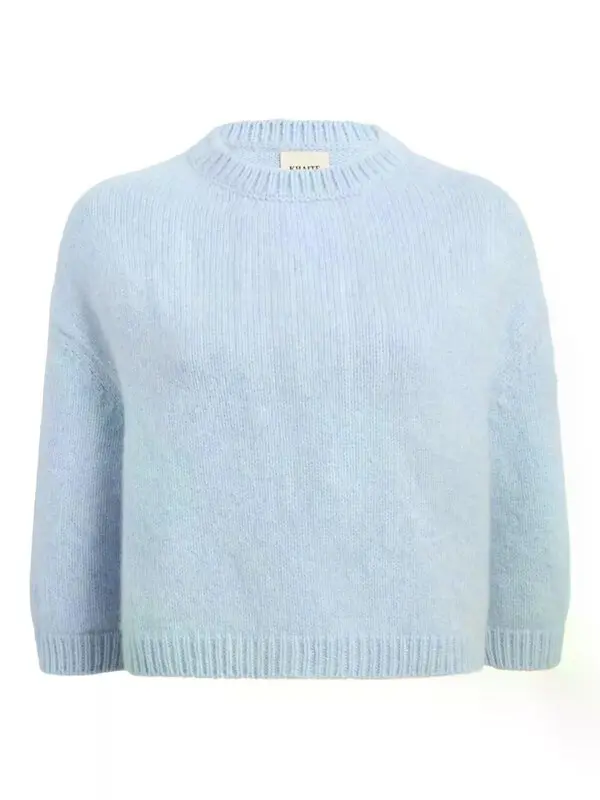 Khaite Sabina Cropped Sweater - Blue