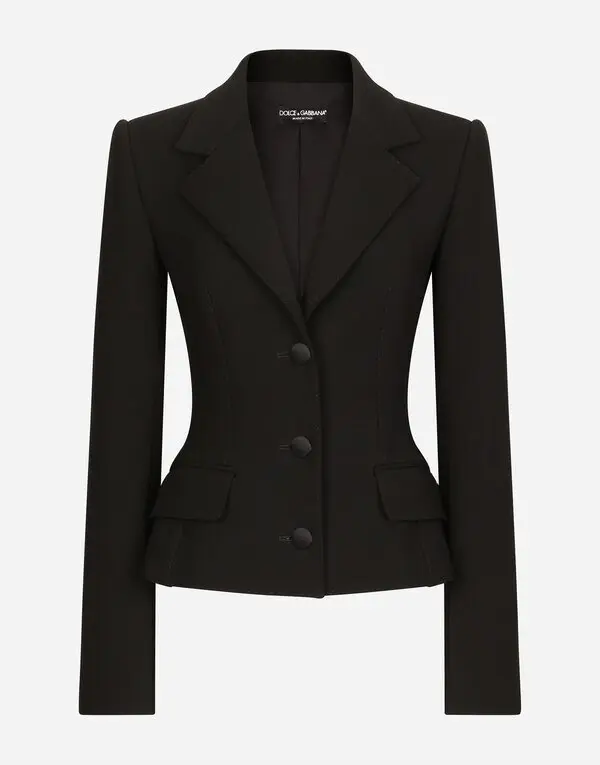 Dolce & Gabbana Single-breasted Stretch Woolen Jacket