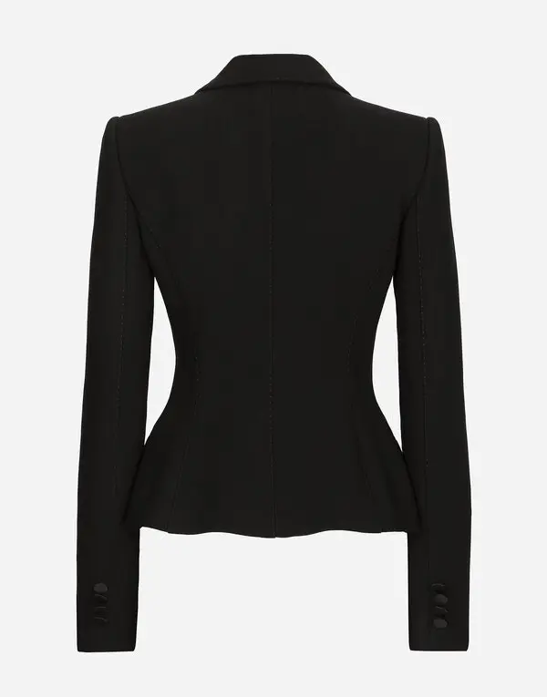 Dolce & Gabbana Single-breasted Stretch Woolen Jacket