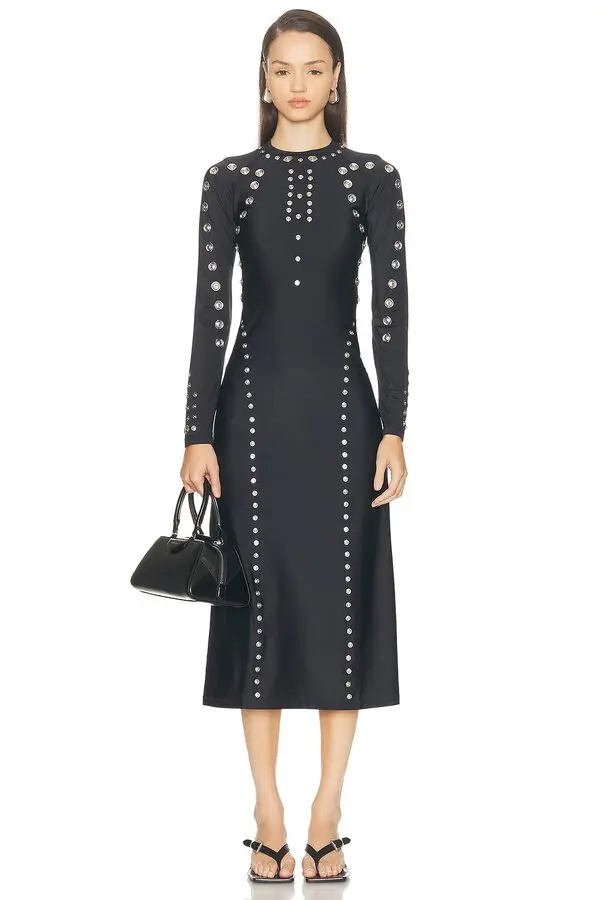 Coperni Snap Dress - Black
