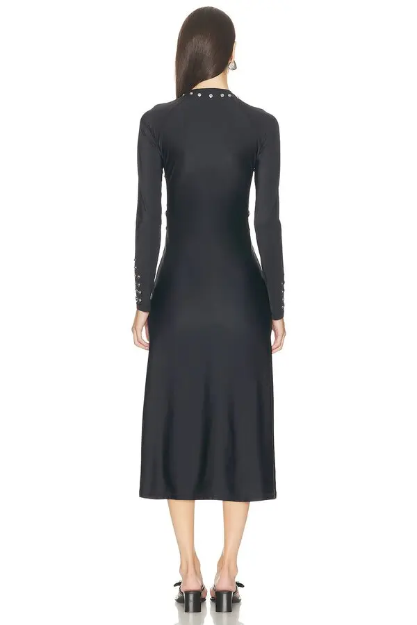 Coperni Snap Dress - Black