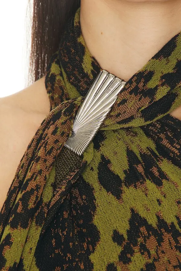 Attico Python Sleeveless Mini Dress