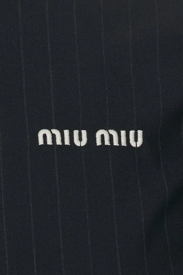 Miu Miu Short Sleeve Mini Dress - Bleu