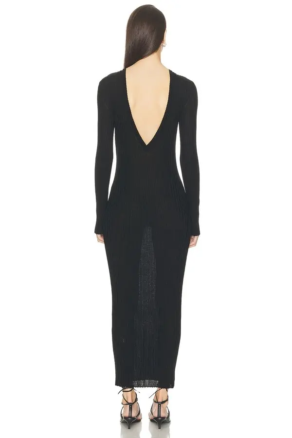 Khaite Sigrid Ribbed Knit Dress