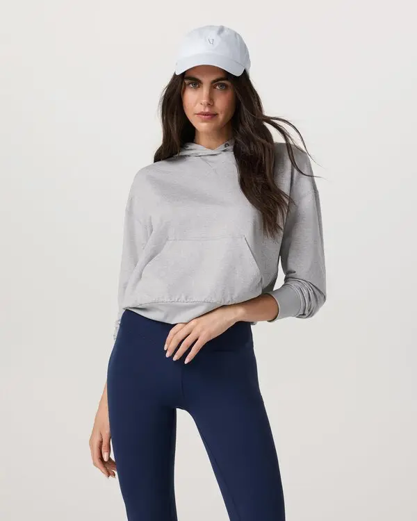 Vuori Halo Modern Pullover Hoodie - Pale Grey Heather