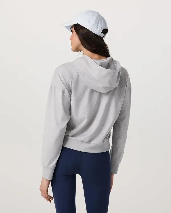 Vuori Halo Modern Pullover Hoodie - Pale Grey Heather